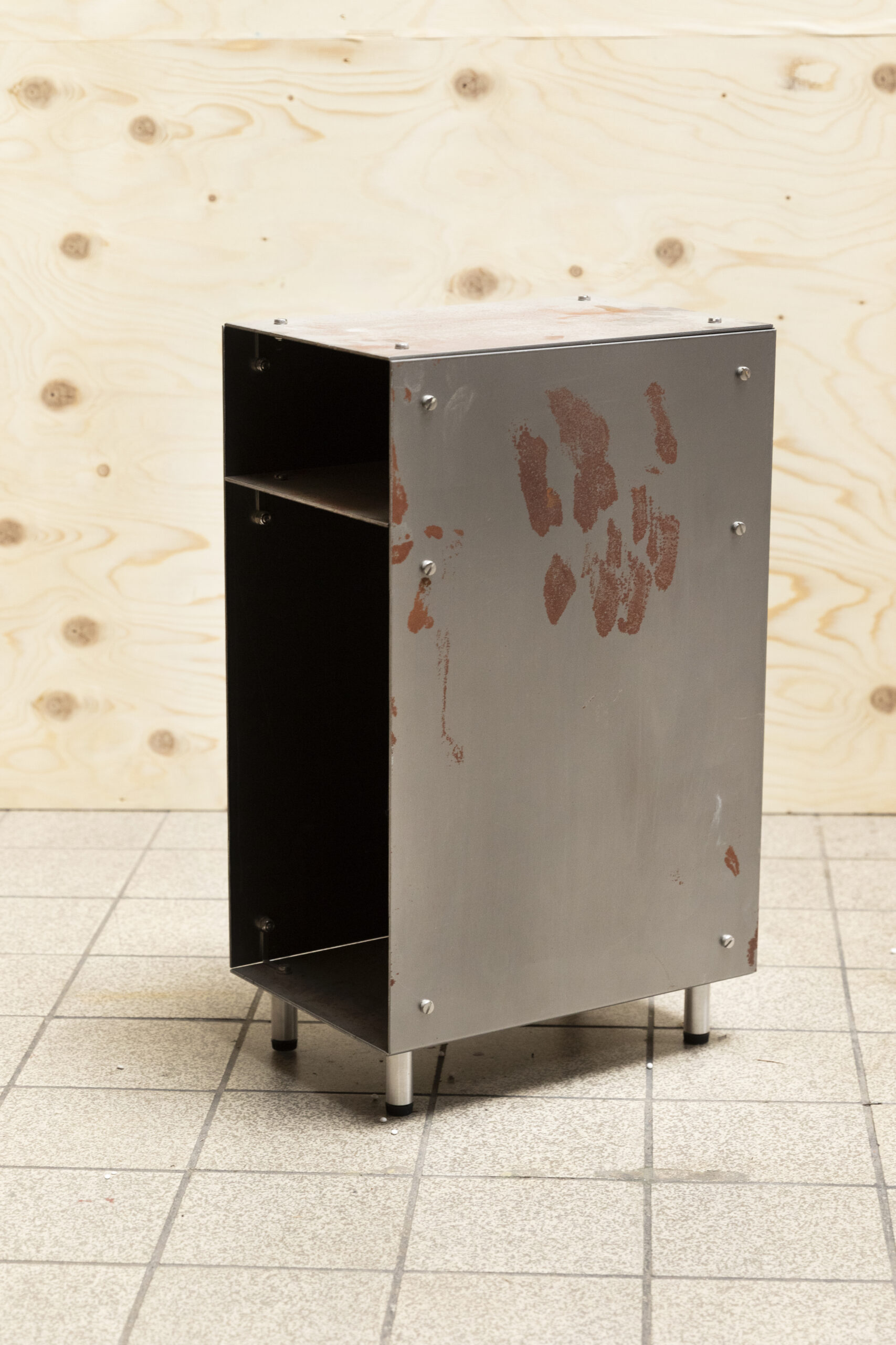 Modular night stand in steel - Webshop Piet Hein Eek